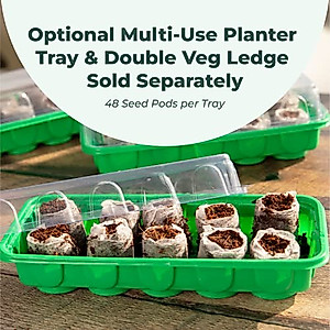 Window Garden Seed Starter Soil Mix - Gardening Starting Soil - Planting Soil for Vegetables, Herbs and Flowers - Ideal Potting Soil, Compressed Discs for Indoor and Outdoor Planting