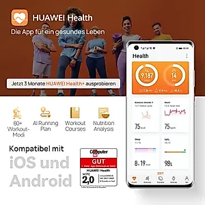 HUAWEI Watch Buds Smartwatch, Headphones and Smartwatch in One, AI & AI Noise Cancelling for Calls, Compatible with Android & iOS, Black EU/UK Global Model International Version, 1.43 inches