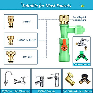 ZZM Fish Tank Cleaning Tools, Aquarium Water Changer Kit, Siphon Fish Tank Vacuum Gravel Cleaner, Universal Water Pump Accessories for Aquarium Quick Water Change (30ft)