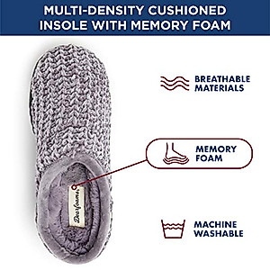 Dearfoams Women's Chenille High Vamp Clog Slipper, Excalibur, X-Large