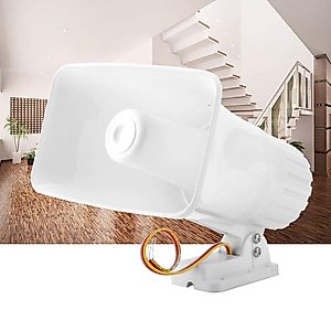 MAGT Wired Alarm Siren Horn, 150dB DC 12V Wired Horn Siren Speaker Dual Tone Home Security Siren Burglar Alarm System for Indoor Outdoor Protection