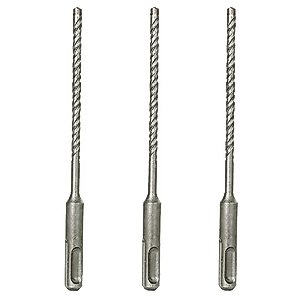 SDS-Plus Rotary Hammer Rock Drill Bit 3Pcs 5/32 in.x 6 in. Carbide Tip Drill Mason Concrete Bricks