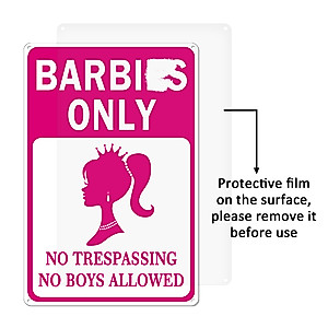 Urespkle Babi room decor, Babi Room Wall Decor for Girls Bedroom, Babi Only Girl Cave Sign Hot Pink Babi Bedroom Decor, 12x8