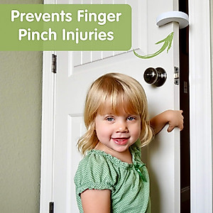 Wittle Finger Pinch Guard - 2pk. Child Proofing Doors Made Easy with Soft Yet Durable Foam Door Stopper. Prevents Finger Pinch Injuries, Slamming Doors, and Baby or Pet from Getting Locked in Room