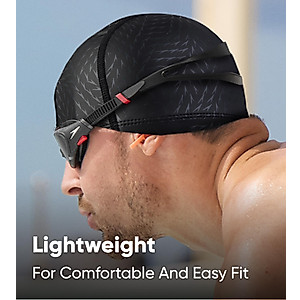 Speedo Unisex's Boom Ultra Pace Swim Cap, Oxid Grey/Black, One Size