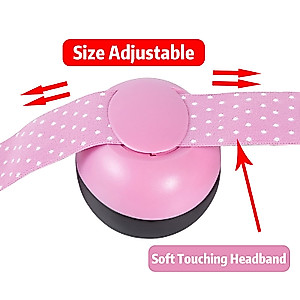 nobrand WORCBGIO Baby Hearing Protection Earmuffs Noise Eliminating Elastic Adjustable for Quiet Sleep and Preventing Potential Hearing Damage (Pink)