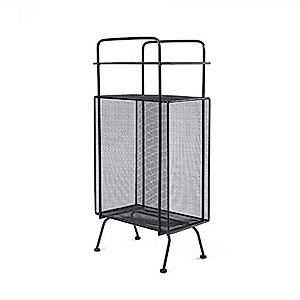 Magazine & Newspaper Baskets Magazine Rack Wrought Iron Creative Corner Bookshelf Simple Bookshelf Rack Floor Multi-Function Storage Rack Living Room Storage Rack Double Rack