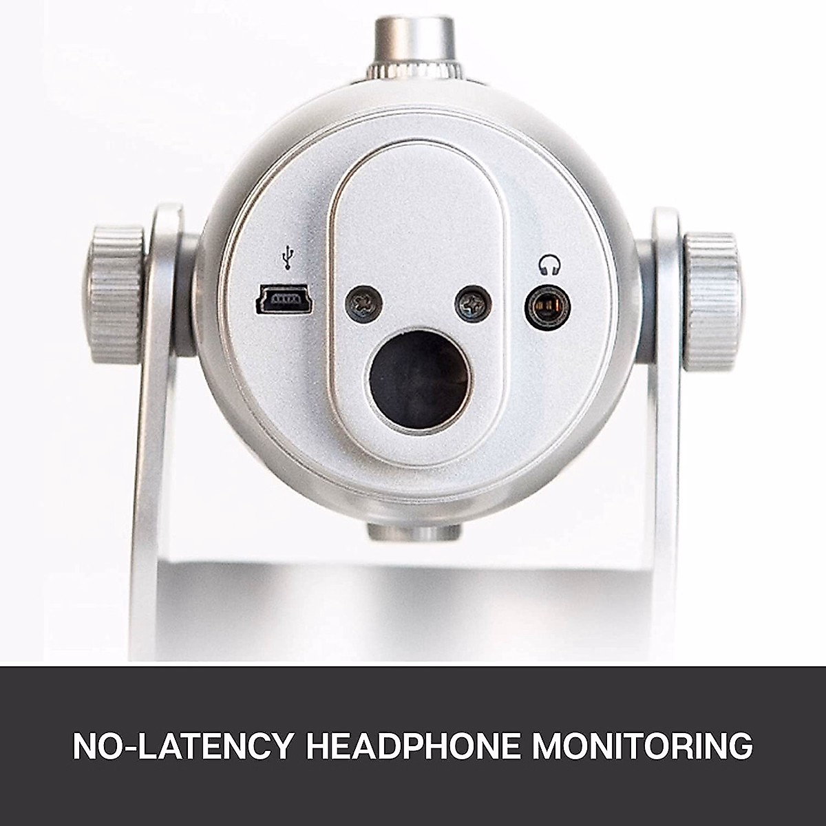 Blue Yeti USB Mic for Recording & Streaming on PC and Mac, 3 Condenser Capsules, 4 Pickup Patterns, Headphone Output and Volume Control, Mic Gain Control, Adjustable Stand - Silver (Renewed)