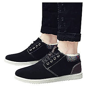 Boots for Men,Mens Winter Trekking Backpacking Boots Waterproof Non Slip Fur Casual Lightweight Hiking Boots for Men