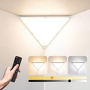 Zlierop Upgraded Corner Lights for Living Room, 22W 2200LM LED Corner Light, Corner Light with 10 FT Cord, 3000 4000 6000K Plug in Ceiling Light for Bedroom, Kids Room, Office