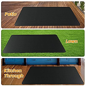 Super Extra Large 90x48 inch Under Grill Mat for Outdoor Grill, Charcoal, Flat Top, Smoker, Deck Patio Protection Mats, Indoor Fireplace Mats, Fire Pit Mat, Both Sides Fireproof Waterproof Pad
