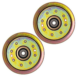 8TEN Flat Idler Pulley for MTD Cub Cadet RZT 50 L54 42 S50 Troy-Bilt GT54 TB2450 756-04129B 956-04129C 2 Pack