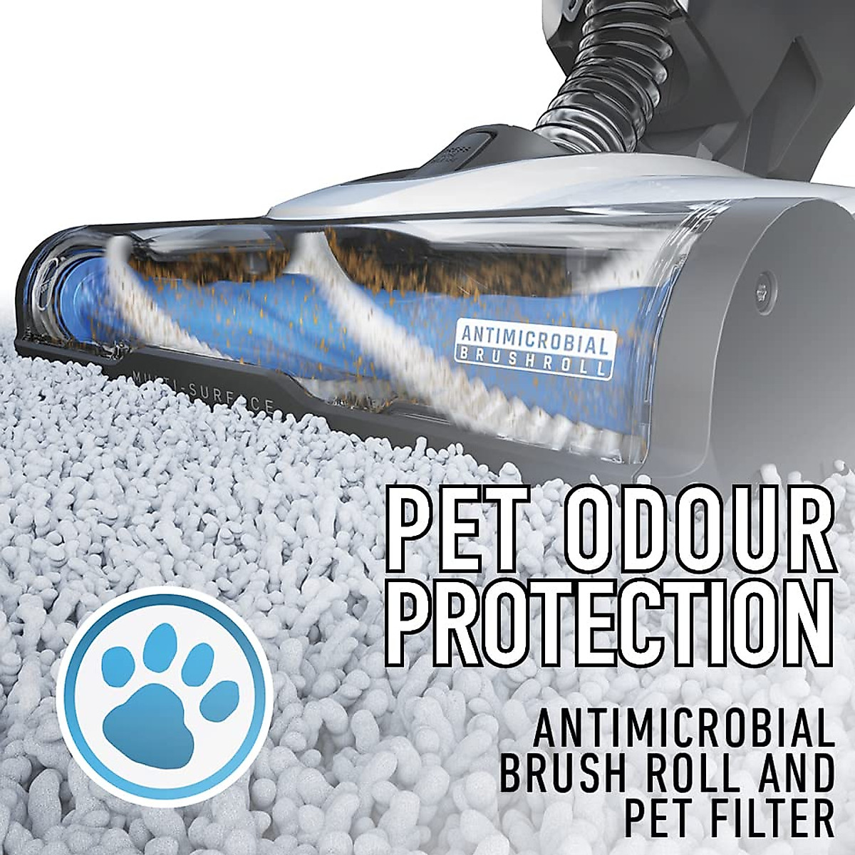 Hoover ONEPWR Evolve Pet Cordless Small Upright Vacuum Cleaner, Lightweight Stick Vac, For Carpet and Hard Floor, BH53420V, White