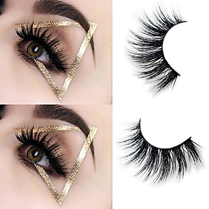 Veleasha 5D Faux Mink Lashes Handmade Luxurious Volume Fluffy Natural False Eyelashes 7 Pairs (Dubai)