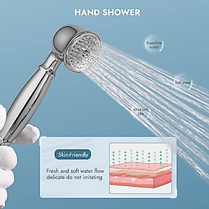 Cinwiny Pot Filler Faucet Wall Mount Polished Chrome Kitchen Restaurant Sink Faucet with Free standing Bathtub Faucet Floor Mount Tub Filler Double Cross Knobs Bathroom Mixer Tap with Handhe