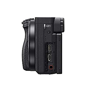 Sony Alpha a6400 Mirrorless Camera: Compact APS-C Interchangeable Lens Digital Camera with Real-Time Eye Auto Focus, 4K Video, Flip Screen & 16-50mm Lens - E Mount Compatible Cameras - ILCE-6400L/B