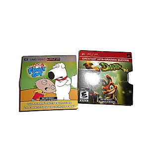 BUNDLE Sony PlayStation Portable PSP , 1 Family Guy Game, 1 Daxter game, 1 Metal Aluminum carrying case , power cords