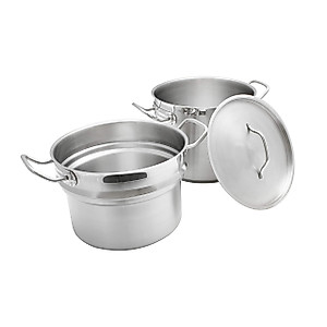 Thunder Group 12 quart 18/8 stainless steel double boiler (3 pcs set), comes in each