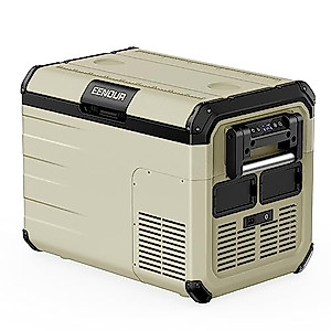 EENOUR 12 Volt Refrigerator Portable Freezer 37 Quart/35L Battery Powered Cooler Compressor Car Fridge 24W Super Energy Saving -4~50℉ 12/24V DC 110~240V AC Fast Cooling Perfect for RV Truck Van Camping Boat