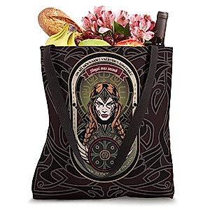 Norse Mythology Valkyrie Viking Shieldmaiden Illustration Tote Bag