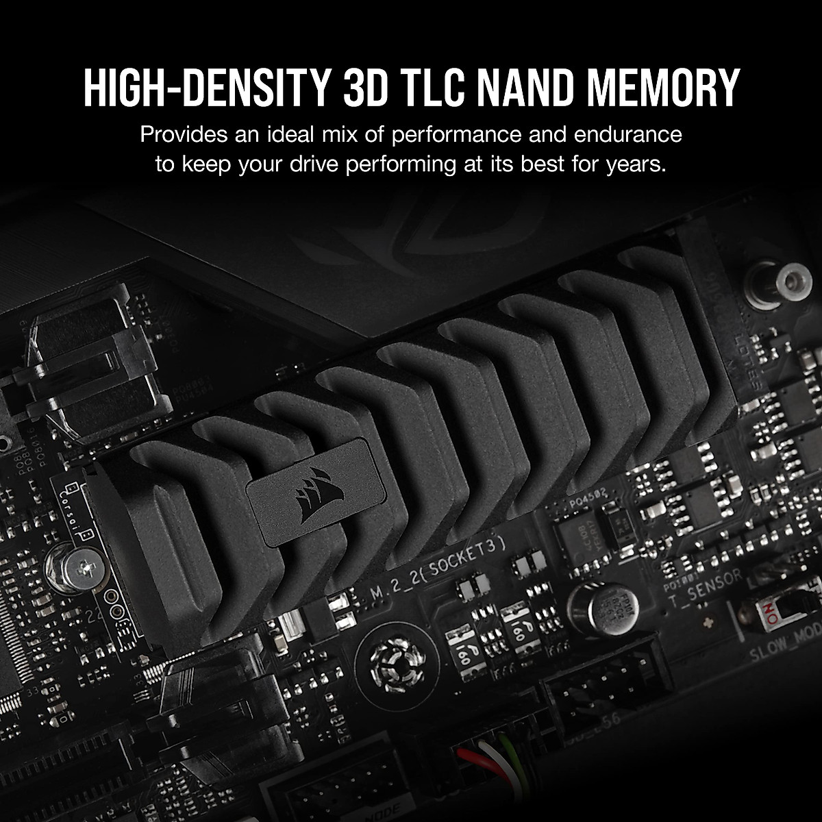 CORSAIR MP600 PRO XT Gen4 PCIe x4 NVMe M.2 SSD – High-Density TLC NAND – Aluminum Heatspreader – M.2 2280 Form-Factor