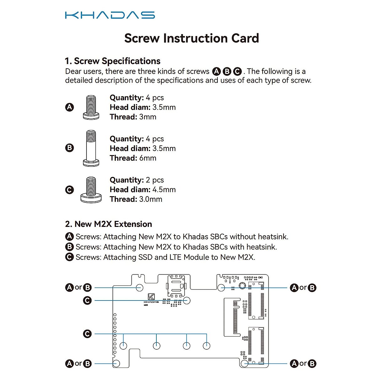 Khadas New M2X Extension Board is an Ultra-Thin Version of The Original M2X Board.It has M.2 Slots for Adding a 4G LTE Module and NVMe SSD to VIM3/VIM3L. A Nano-SIM Card Slot is Built Into The Board