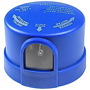 HQRP Photocell Sensor Outdoor Light Switch Dusk to Dawn Photoelectric Control Twist Lock Plug for Led Barn Light, Door Lights, Street Light, Parking Lot Light etc.