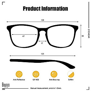 Bouryo Kids Blue Light Blocking Glasses, Fake Eyeglasses for Girls Boys Age 3-12 (Pink+Pink/Green)