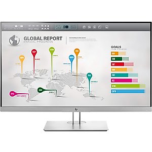 HP EliteDisplay 27-Inch Screen LED-Lit Monitor Black/Silver (1FH52AA#ABA)