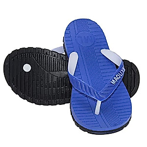 Mao Li Xie Comfort Men's Flip Flops Beach Home Outdoor Thong Sandals (8, Blue, numeric_8)