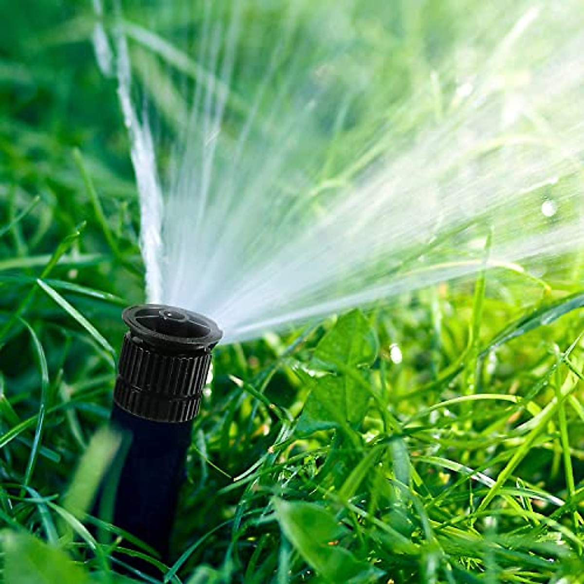 3-Pack 15-Van Variable Arc Nozzle Adjustable Sprinkler Nozzle 360 Degree Rotating Spray Scattering Replacement Sprinkler Heads for Outdoor Garden Lawn Irrigation Supplies