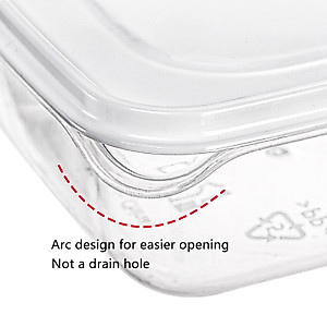 ZEAYEA 12 Pack Sliced Cheese Container for Fridge, Cheese Storage Box with Airtight Lid, Stackable Plastic Freezer Preservation Storage Container for Fresh, BPA Free, Dishwasher Safe