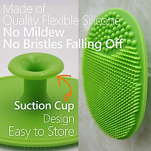 Vegetable Brush - Vegetable Brush Scrubber for Food - Vegetable Cleaner Potato Scrubber Brush Veggie Brush Vegetable Scrubber Potato Brush Scrubber Vegetable Scrub Brush Veggie Scrubber (Green)