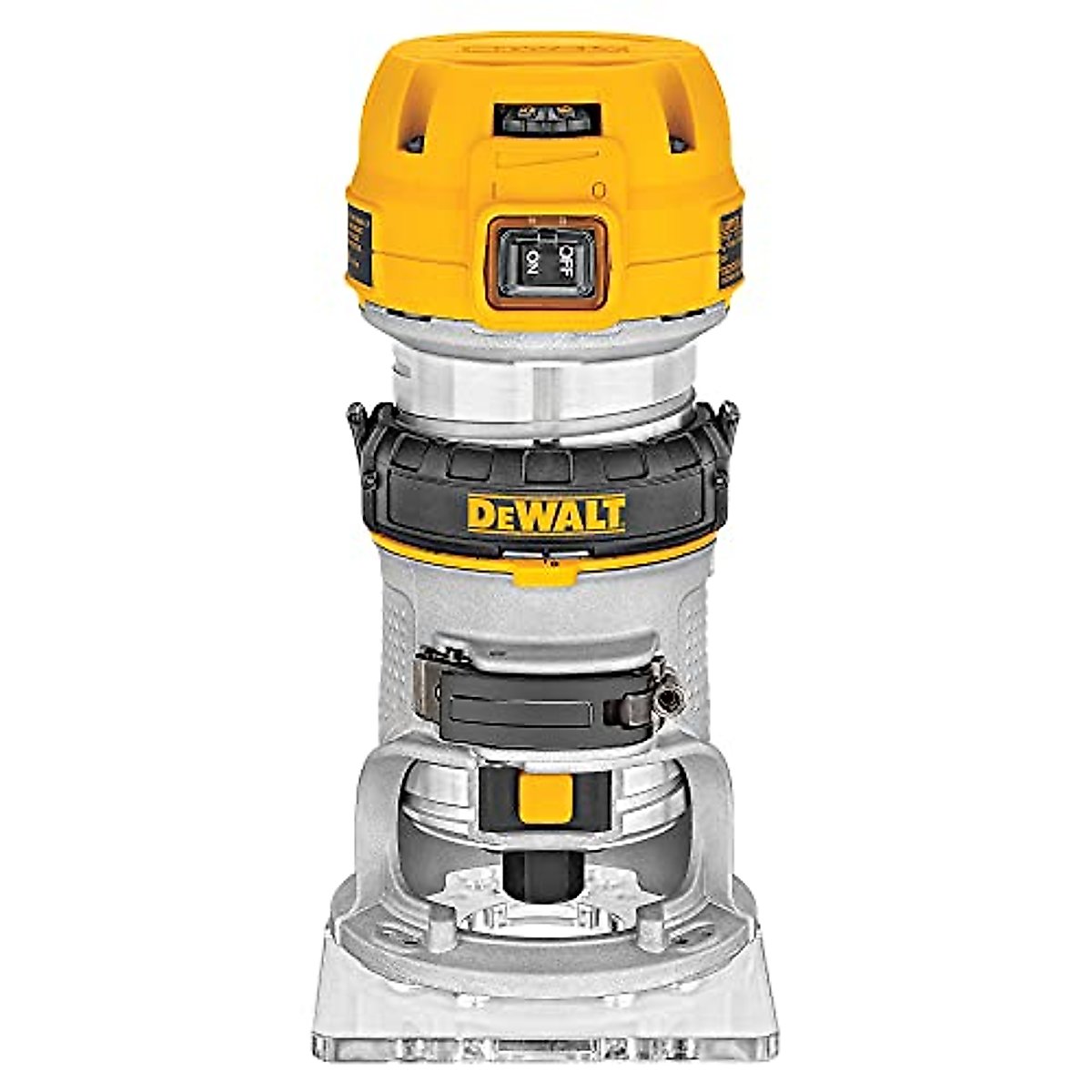 DEWALT Router, Fixed Base, Variable Speed, 1-1/4-HP Max Torque (DWP611) , Yellow