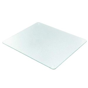 Vance 12 x 10 inch Clear Surface Saver Tempered Glass Cutting Board | Best Kitchen Chopping Board for Food Prep | BPA-Free | Non-Porous