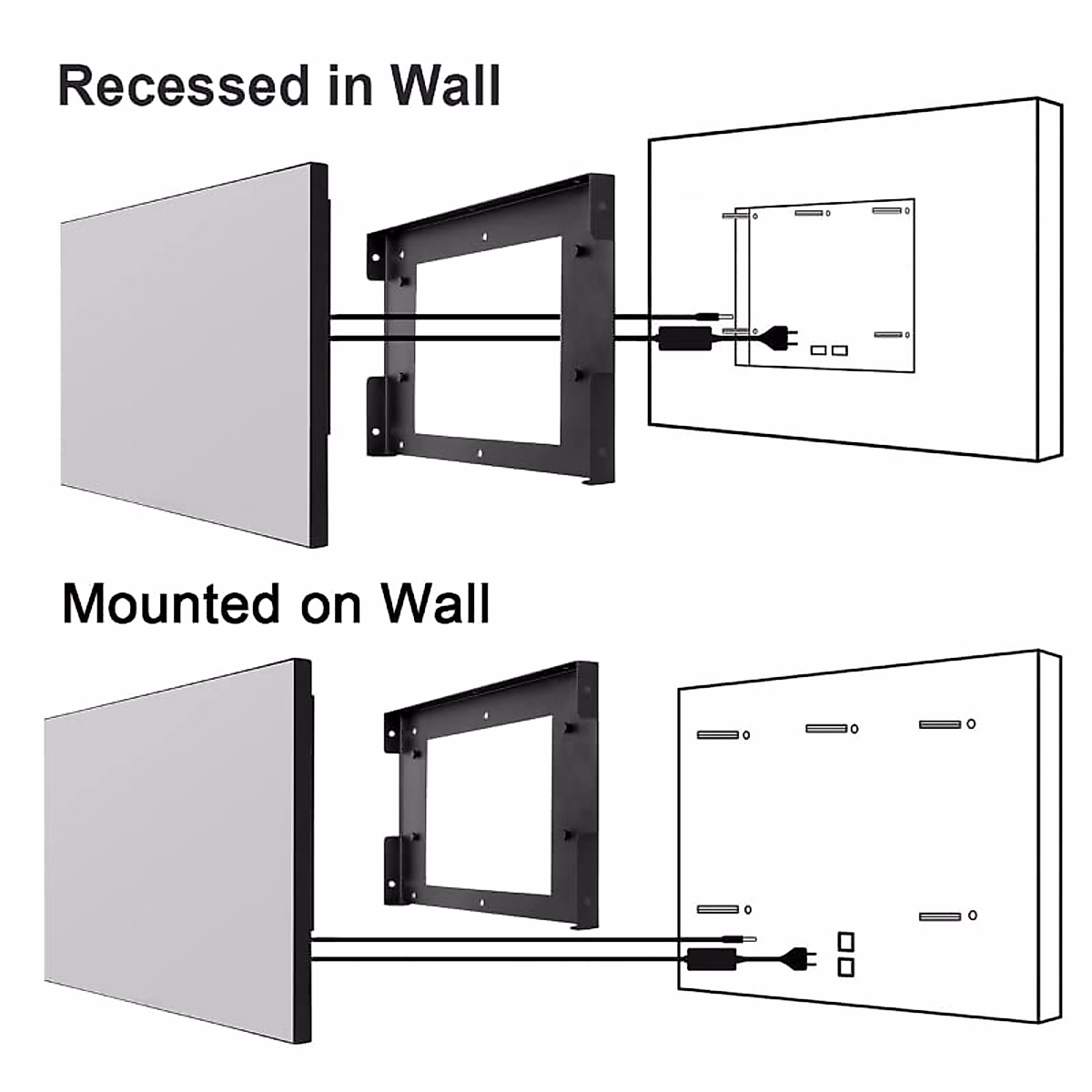 Soulaca 32 inches Smart Mirror Bathroom LED TV Waterproof Vanishing Television IP65 4K ATSC Built-in WiFi Alexa webOS Wall Mounted 2023 Model