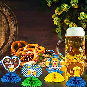 10 PCS Oktoberfest Party Decorations Oktoberfest Honeycomb Centerpieces Oktoberfest Table Centerpieces Bavaria Theme Party Supplies Beer Party Table Decorations German Beer Festival Decorations