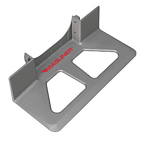 Magliner Aluminum Hand Truck with Curved Frame, 60" Handle, 500 lb Capacity + 18" x 7-1/2" Aluminum Nose Plate