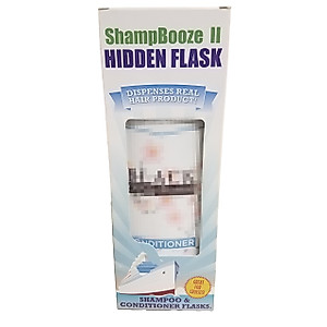 ShampBooze II Fake Shampoo Bottles | Flasks for Liquor Disguise | Plastic Flask for Liquor | Booze Smuggling Containers for Cruises | Alcohol Hidden Container | Secret Bottle | Two Shine 17oz Bottles