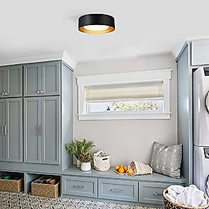 Vikaey Modern Flush Mount Ceiling Light & White Dimmable LED Ceiling Light