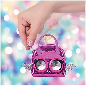 Purse Pets Micros, Baddie Bat Mini Kids Purse with Eye Roll, Shoulder Bag Crossbody Purse Accessories, Girls Coin Purse & Tween Gifts