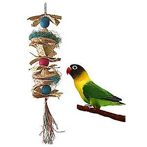 Fetch-It Pets 2 Pack Bird/Parrot Shazam & Hat Hat Hooray Foraging Toys Suitable for Small Parakeets, Cockatiel, Conures, Finches, Budgie, Macaws, Parrots, Love Birds