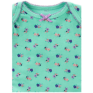 Simple Joys by Carter's Baby Girls' Cotton Sleeper Gown, Pack of 3, Pink/Mint Green/White, 0-3 Months