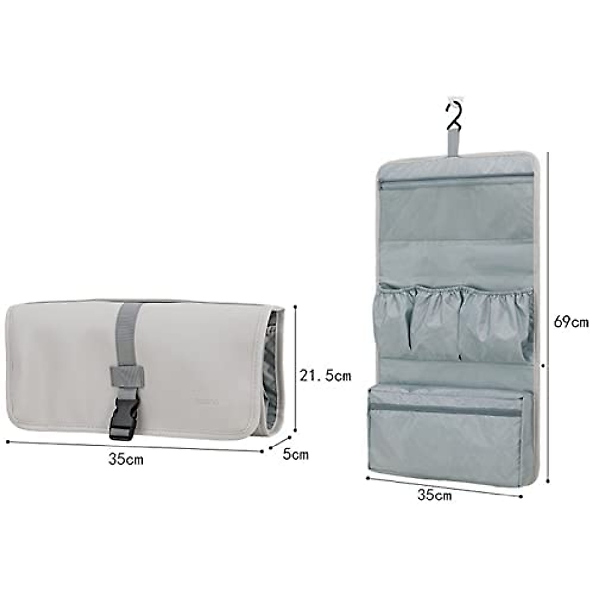 Ferbao Storage Bag for Dyson Airwrap Styler Accessories Hanging Travel Protective Case for HD01 HD03 Hair Dryer (Black)