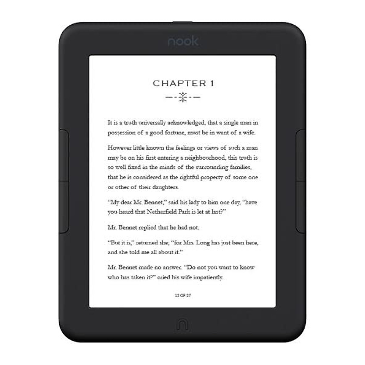 Barnes & Noble Nook Glowlight 4e eReader | 6" Touchscreen | 8GB | Black | BNRV1000 (Renewed)