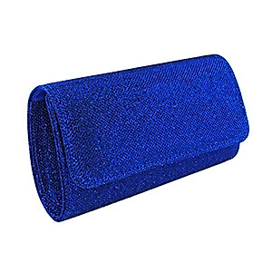 AITING Women's Evening Party Wedding Ball Prom Clutch Wallet Handbag (Royal blue)