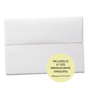 Moonrise Papery Set of 25 Floral Bridal Shower Invitations with Envelopes — Fill-in Style Invites with Envelopes, Greenery Bridal Shower Invitations