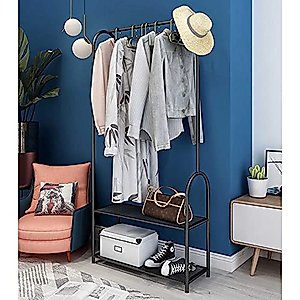XI FA Clothing Display Rack Stand - Vintage Coat Stand- Clothes Hat Rack Shelf Shoe Clothes Hangers can Keep Your Clothes and Articles Tidy and Easy to take Marble Iron Coat Rack Home Umbrella Stand