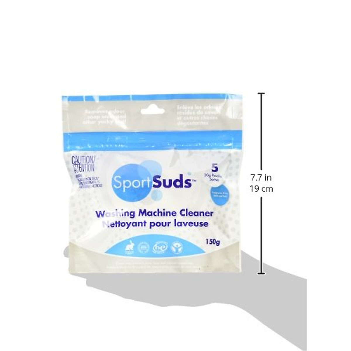 Sport Suds Washing Machine Cleaner, 5 Pouch