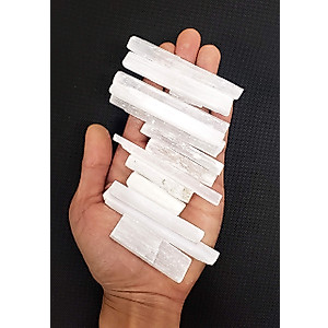 MINERALUNIVERSE 1/2 Lb Selenite Sticks Small - Selenite Wands for Crystal Healing - Natural Healing Crystal Stones for Wicca and Reiki